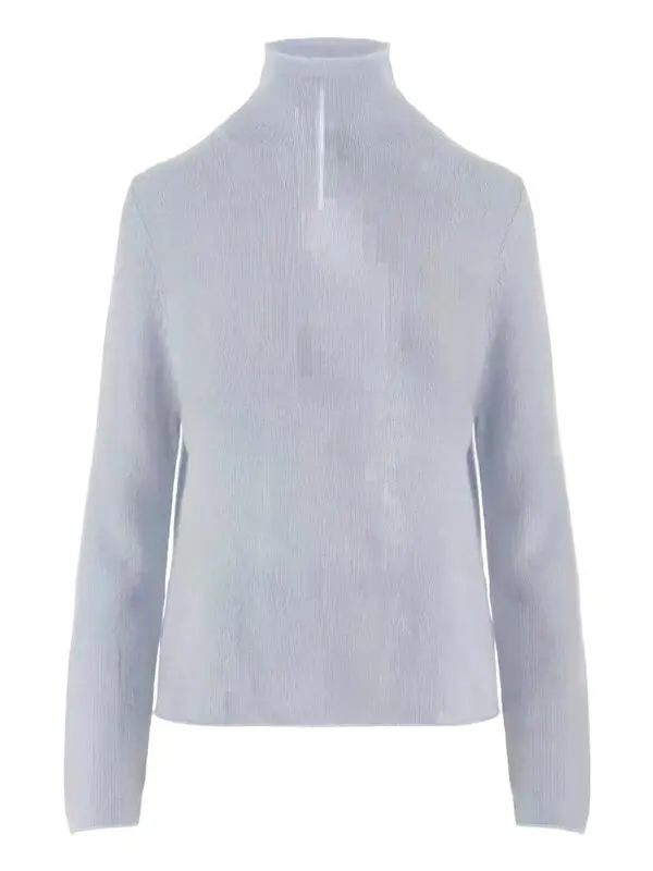 ALLUDE Cashmere Turtleneck Sweater - Blue