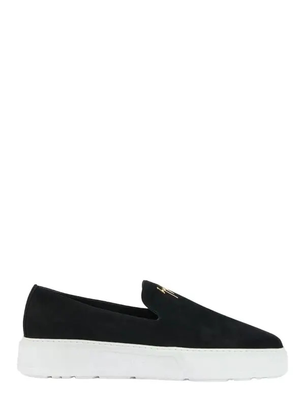 GIUSEPPE ZANOTTI Cobi Suede Slip-on Sneakers - Black
