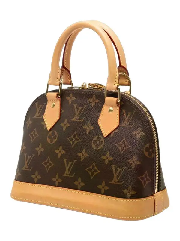 LOUIS VUITTON 2010-2026 Monogram Alma Bb Satchel - Brown