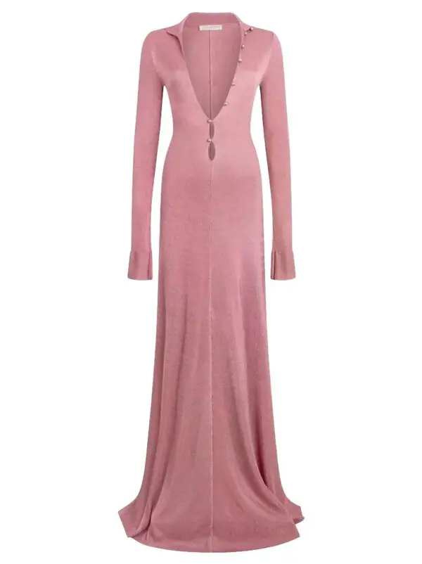 Philosophy Di Lorenzo Serafini Long Sleeve Maxi Dress - Pink
