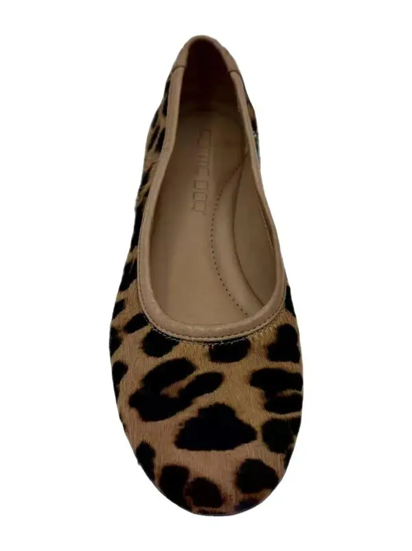 POMME D´OR Leopard Print Ballet Flats - Neutrals