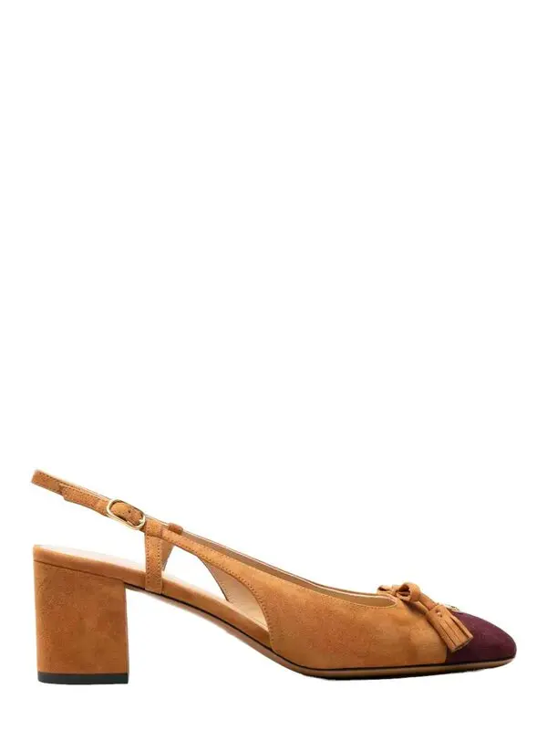 Valentino Garavani Vlogo Signature Slingback Pumps - Brown