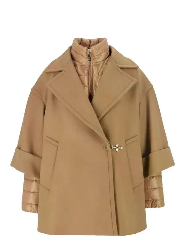 FAY Layered-sleeve Jacket With Lobster-claw Fastening - Neutrals