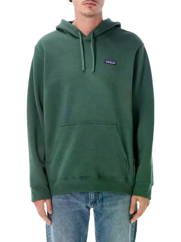 Patagonia P-6 Label Uprisal Logo-patch Pouch-pocket Hoodie - Green