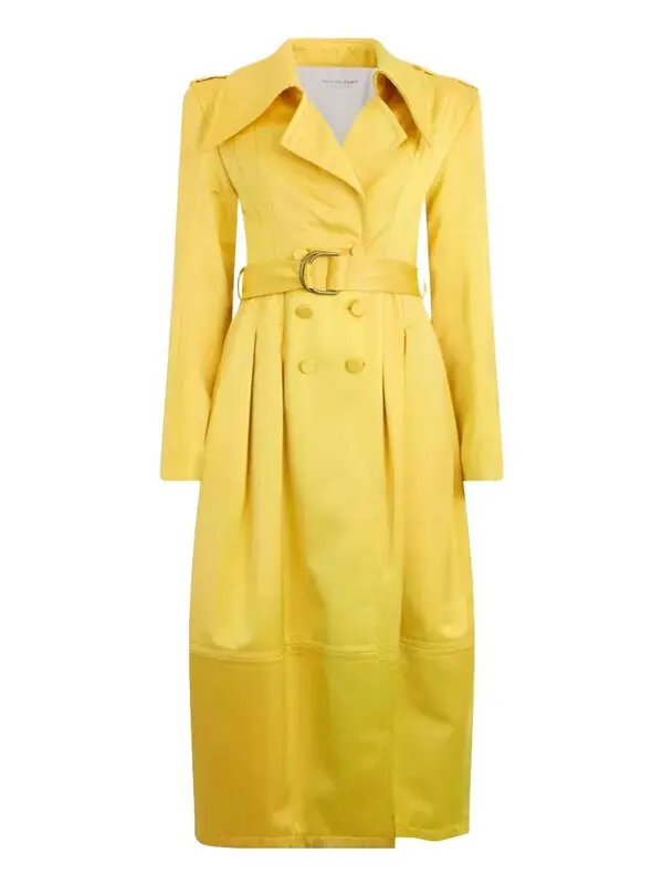 Philosophy Di Lorenzo Serafini Double-breasted Trench Coat - Yellow