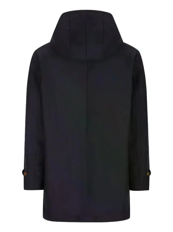 CAMPLIN Toggle-fastening Hooded Coat - Blue