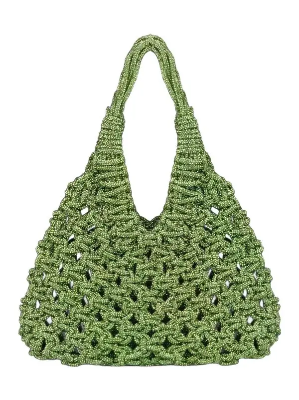 HIBOURAMA Vannifique Crystal-embellished Tote Bag - Green