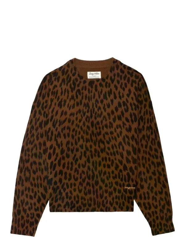 Zadig&Voltaire Soulo Lc Leopard Sweater - Brown