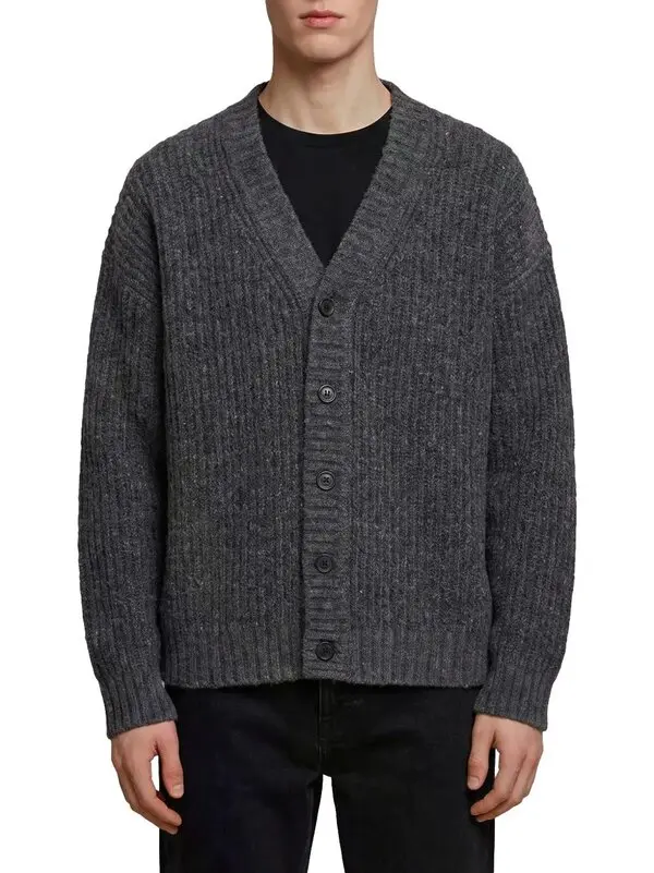 ROBERTO COLLINA V-neck Cardigan - Grey