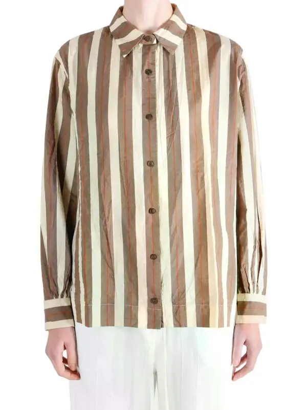 CASEY CASEY Vertical Stripe Shirt - Neutrals