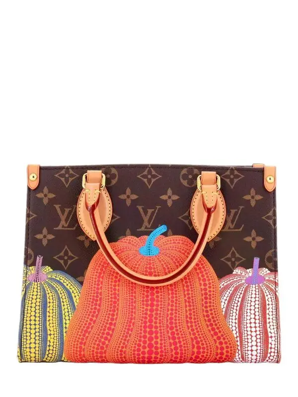 LOUIS VUITTON Onthego Yayoi Kusama Pumpkins Monogram Canvas Pm Tote Bag - Multicolour