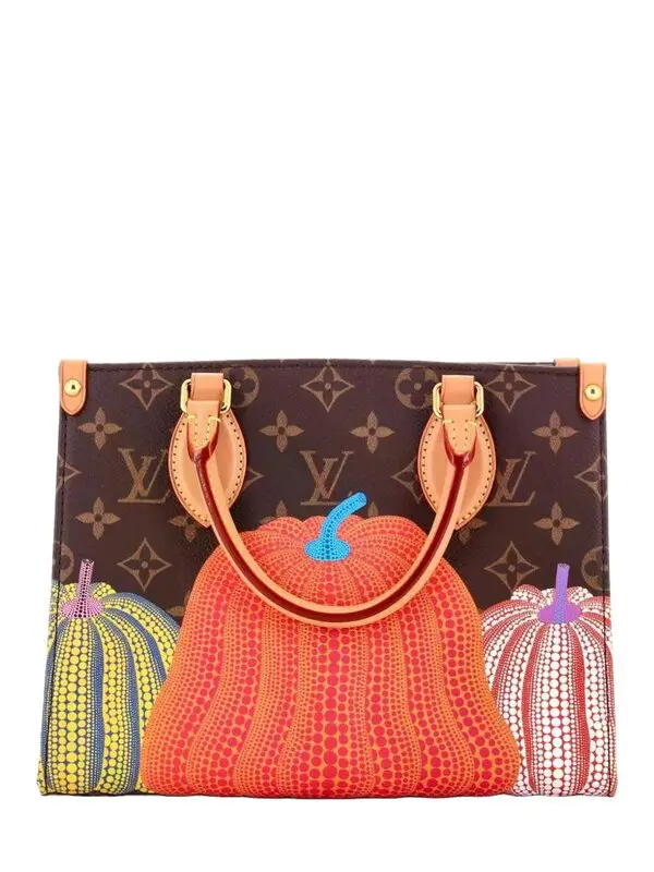 LOUIS VUITTON Onthego Yayoi Kusama Pumpkins Monogram Canvas Pm Tote Bag - Multicolour