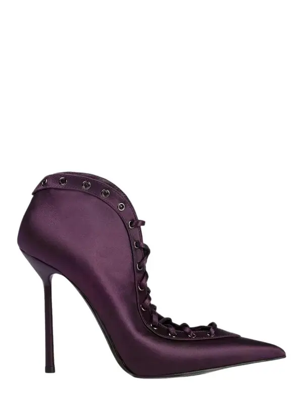 LE SILLA Colette Lace-up Ankle Boots - Purple