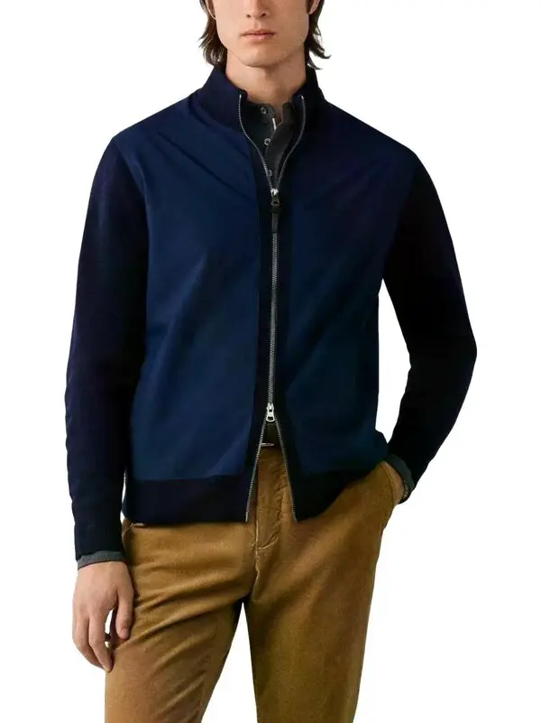 HACKETT LONDON Hybrid Zip-up Jacket - Blue