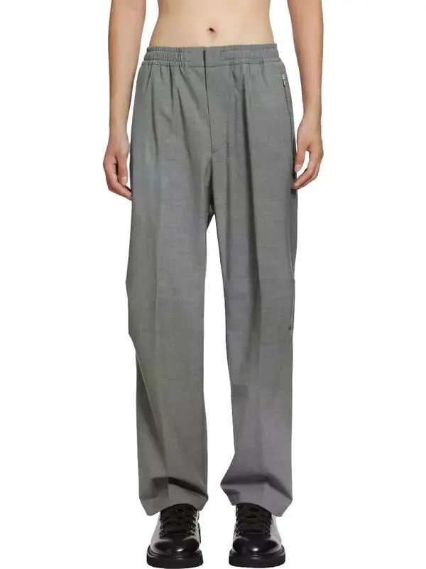 Herno Elasticated Waistband Zip-pocket Trousers - Grey