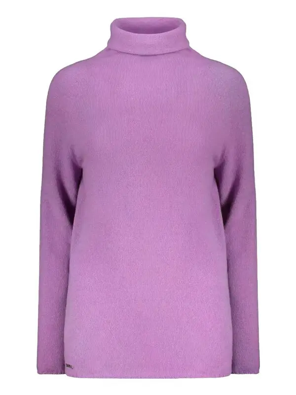 MOORER Roll-neck Raglan-sleeve Sweater - Purple