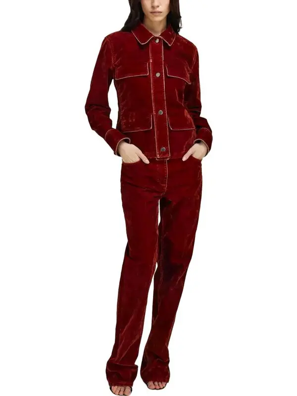 FERRAGAMO Workwear Inspired Jacket - Red
