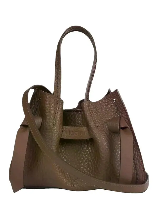VISONA` Visona Vittorina Leather Tote Bag - Brown