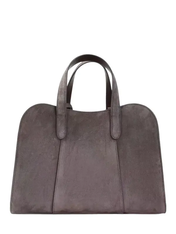 Giorgio Armani Suede Tote Bag - Grey