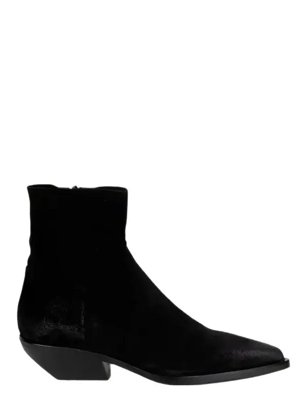 Elena Iachi Pointed-toe Side-zip Ankle Boots - Black