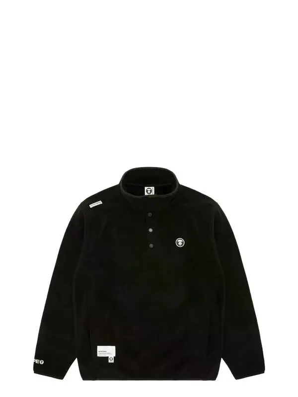 AAPE BY *A BATHING APE Moonface Fleece Sweatshirt - Black