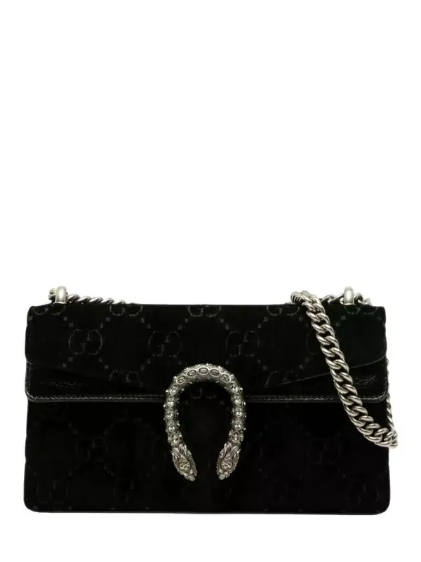 Gucci 2016-2026 Medium Gg Velvet Dionysus Crossbody Bag - Black