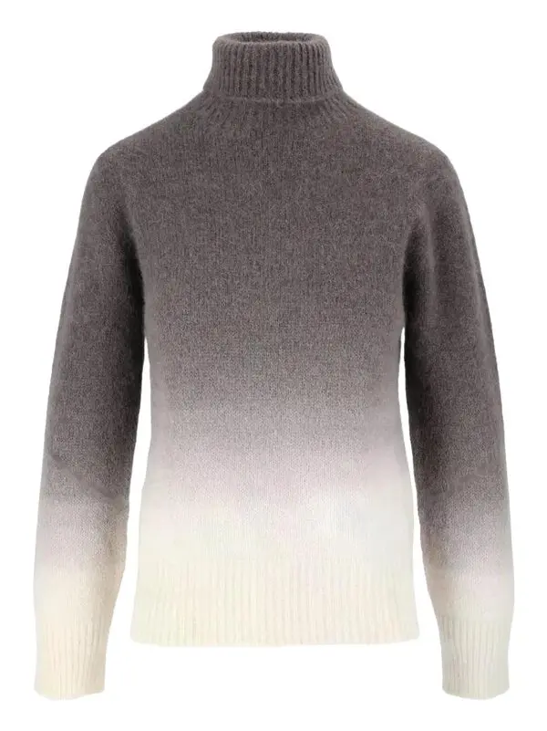 KANGRA Gradient Roll-neck Knit - Grey