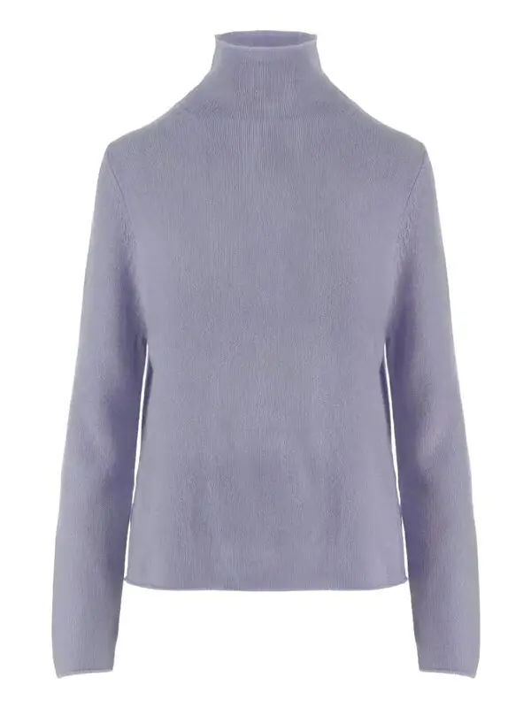 ALLUDE Long Sleeve Sweater - Purple