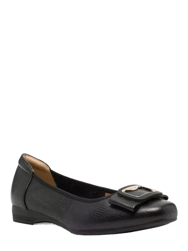 LINDA BAUMANN Buckle-detail Ballet Flats - Black