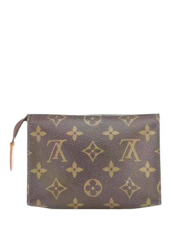 LOUIS VUITTON Monogram Canvas 15 Pouch - Brown