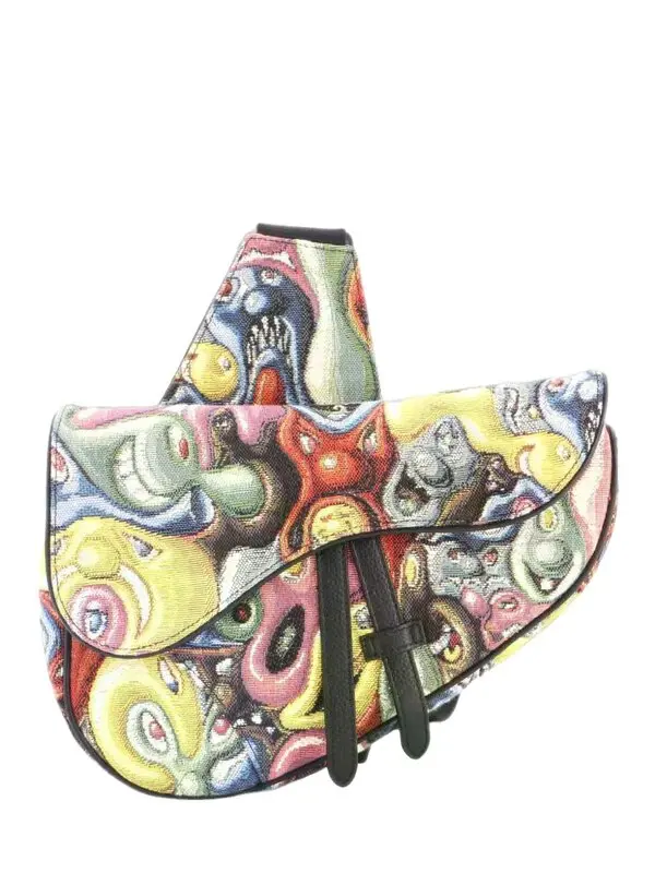 Dior Kenny Scharf Saddle Crossbody Bag - Multicolour