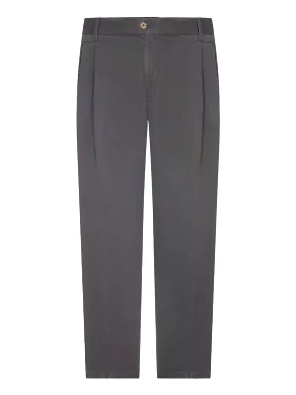 BRIGLIA 1949 Pleated Chino Trousers - Grey