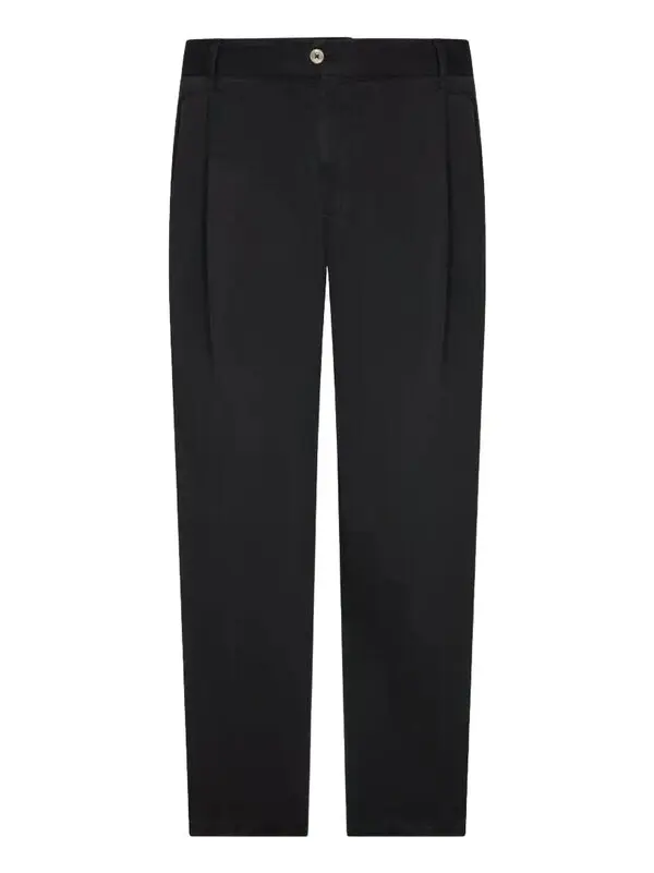 BRIGLIA 1949 Pleated Chino Trousers - Black