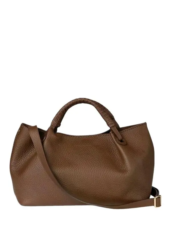 VISONA` Visona Mia Leather Tote Bag - Brown