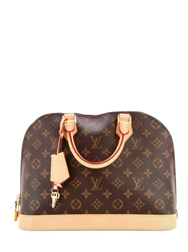 LOUIS VUITTON Monogram Canvas Alma Pm Satchel Handbag - Brown