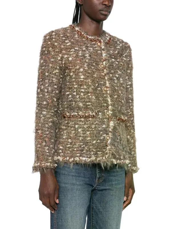 MINIME Sequin-embellished Jacket - Brown