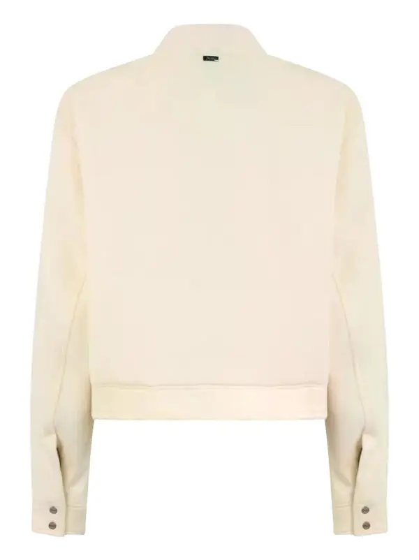 Herno Virgin Wool Bomber Jacket - Neutrals