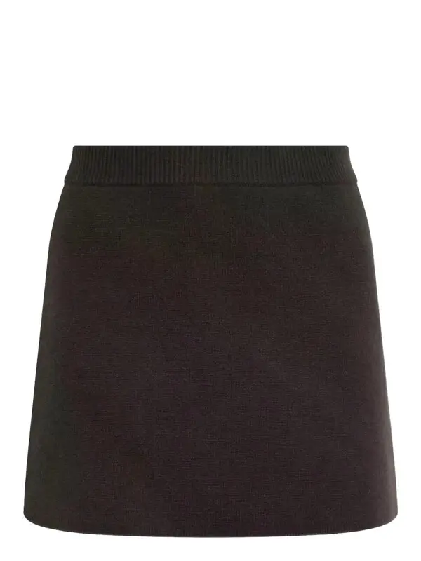 LISA YANG Clare Knitted Mini Skirt - Green