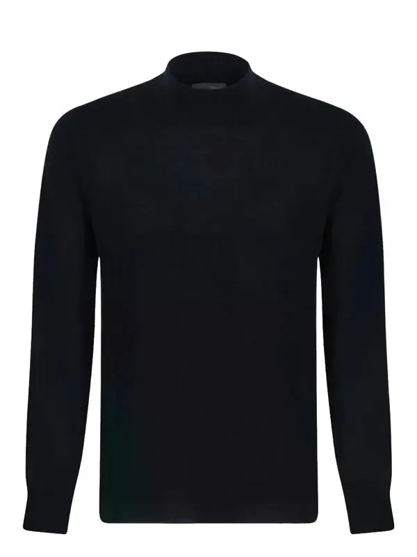DRUMOHR High-neck Wool Sweater - Blue