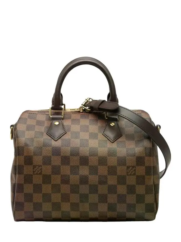 LOUIS VUITTON Damier Ebene Speedy Bandouliere 25 Satchel - Brown