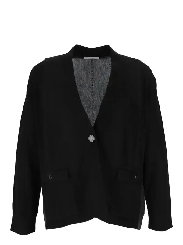 KANGRA Color-block Merino Wool Jacket - Black