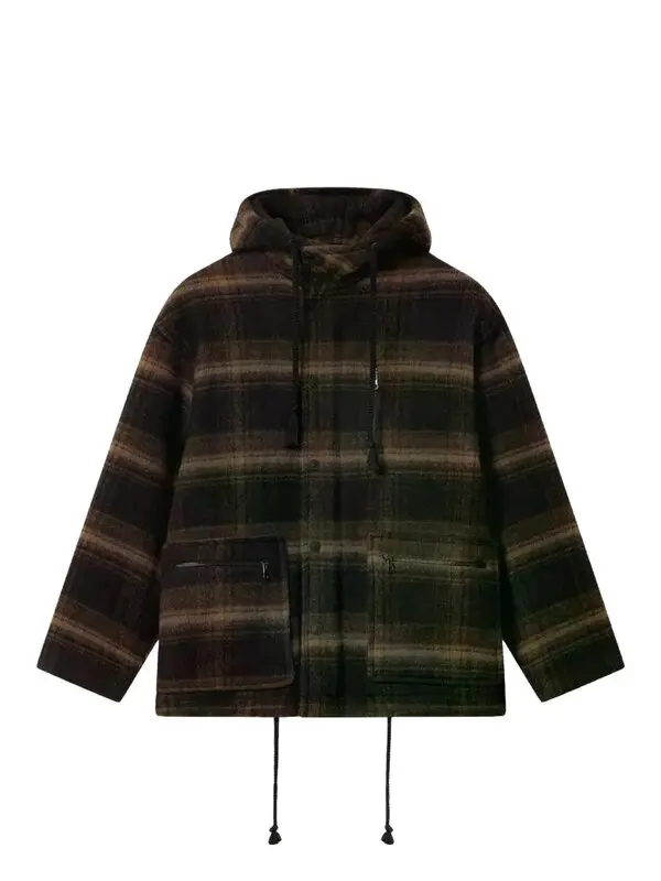 MARANT Kiril Checkered Hooded Jacket - Black
