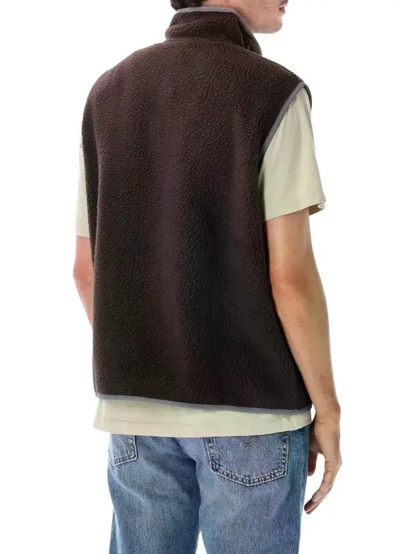 Patagonia Fleece Zip-up Gilet - Brown