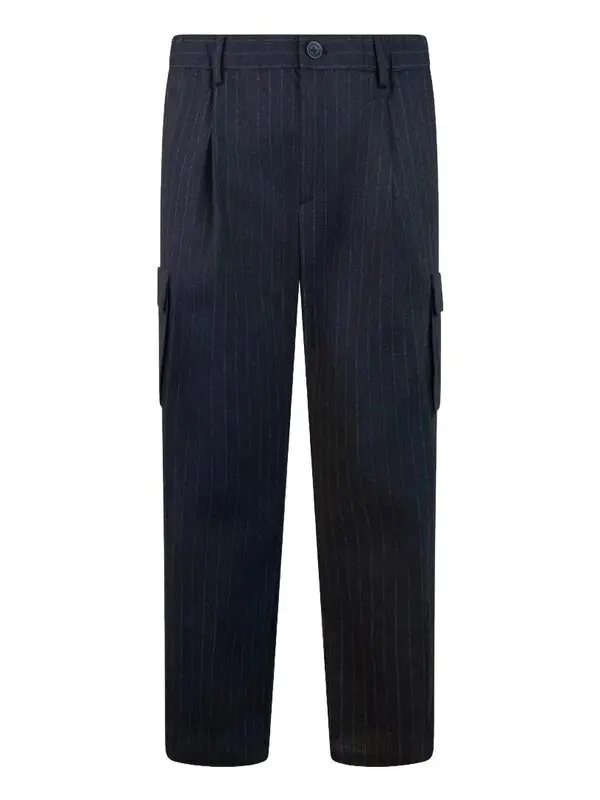 Herno Cargo Pocket Straight-leg Trousers - Blue