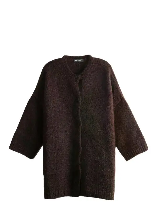 CASEY CASEY Oversized Button-up Cardigan - Brown