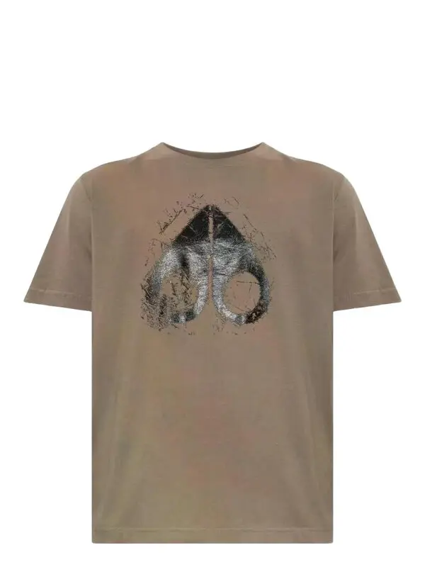 Moose Knuckles Logo-print T-shirt - Brown