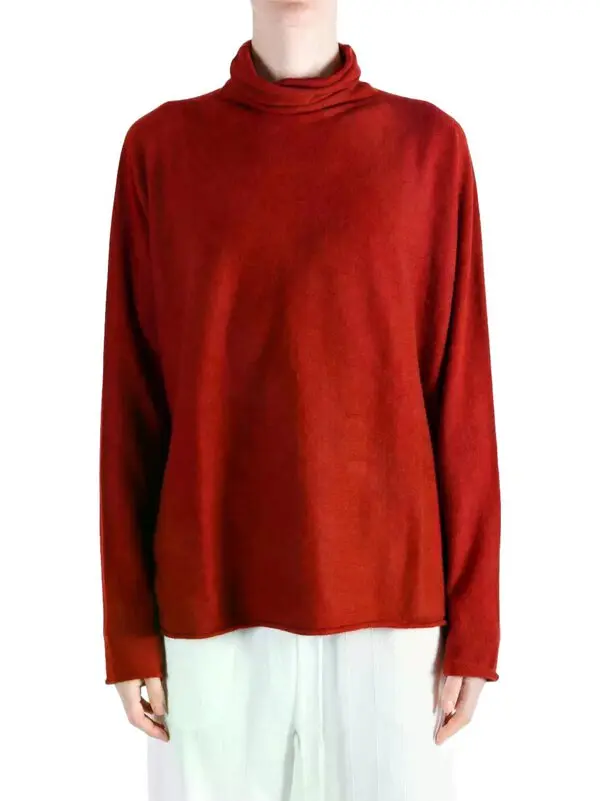CASEY CASEY Cashmere Roll Neck Sweater - Red