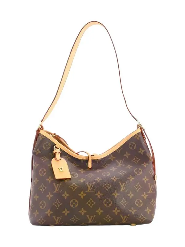LOUIS VUITTON Carryall Monogram Canvas Pm Hobo Bag - Brown