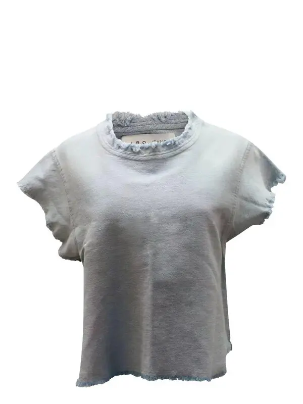 IRO PARIS Jeans Frayed Denim T-shirt - Blue