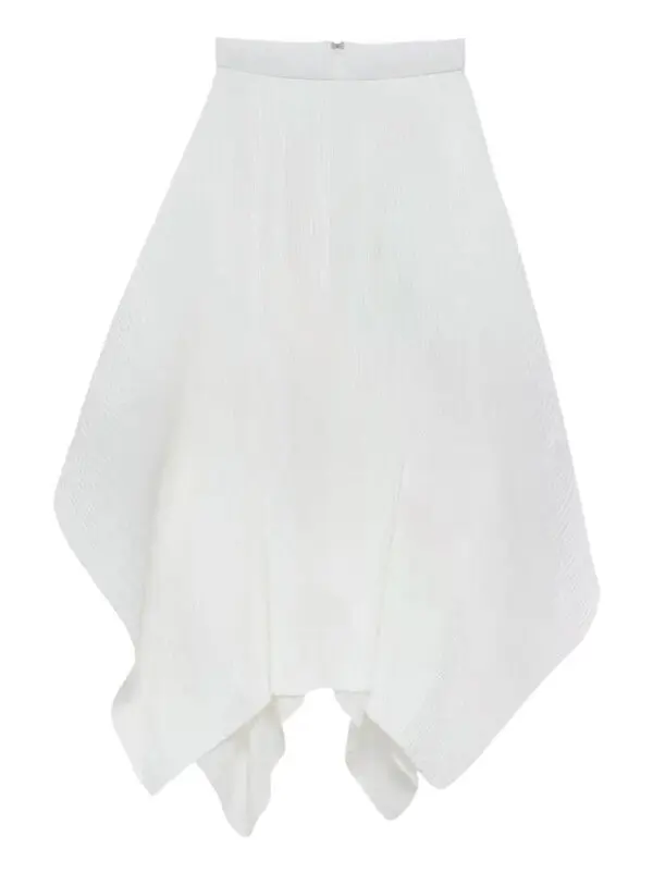 JW Anderson Asymmetric-hem Midi Skirt - White
